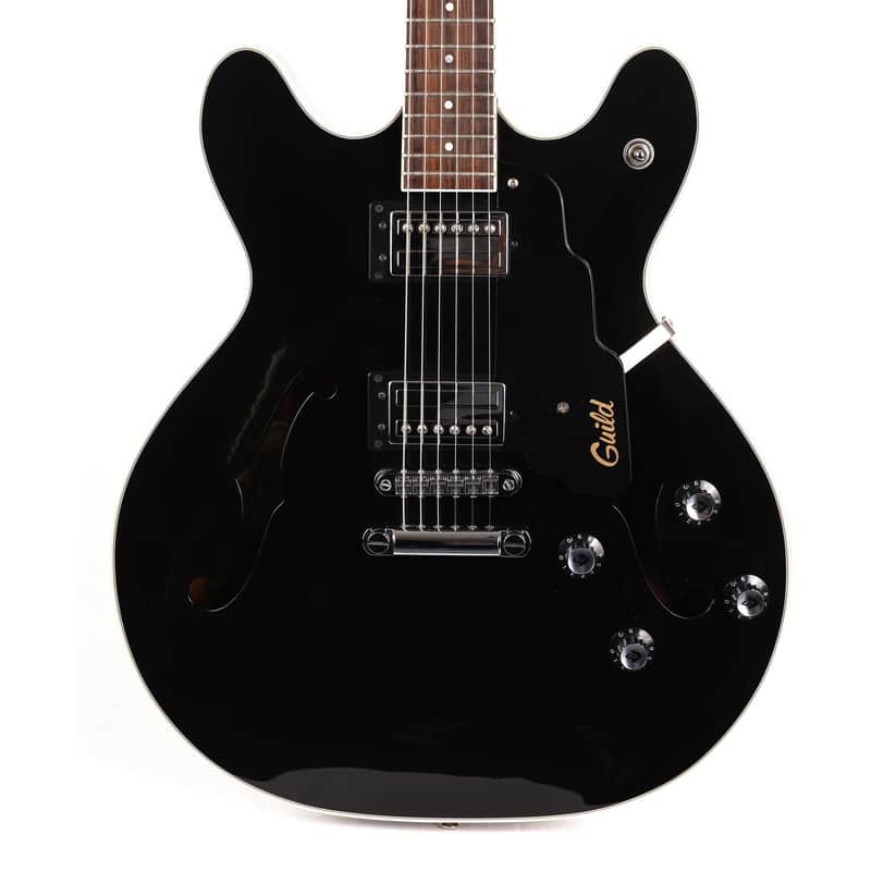 1997 Guild Starfire IV Black | Reverb
