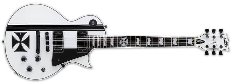 ESP LTD James Hetfield Iron Cross Guitar w/Case - Snow White | Reverb
