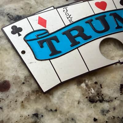 Trump Drum Badge Logo Emblem New Old Stock 60s-70s | Reverb