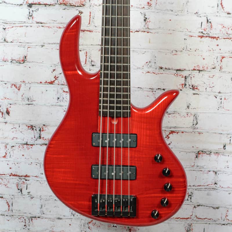 Cort - Josh Paul Signature 5 String Bass - Transparent Red - | Reverb