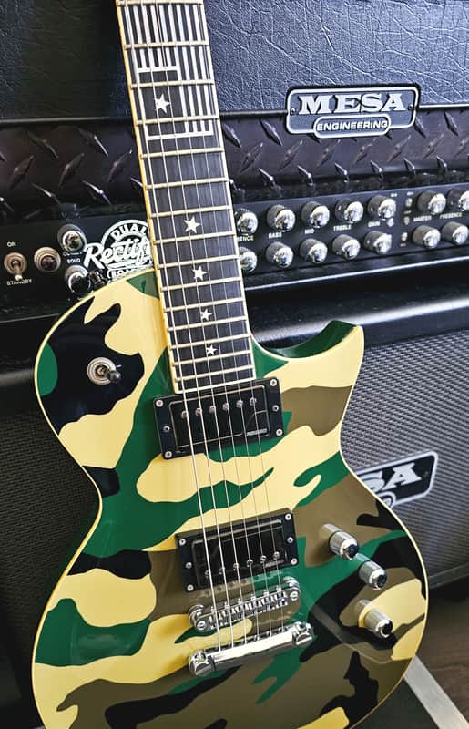 ESP Will Adler Green Camo with COA | Reverb