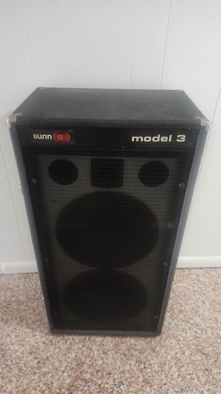 Sunn Model 3 Guitar Bass PA Amplifier 2x12 Cabinet Amp Cab | Reverb