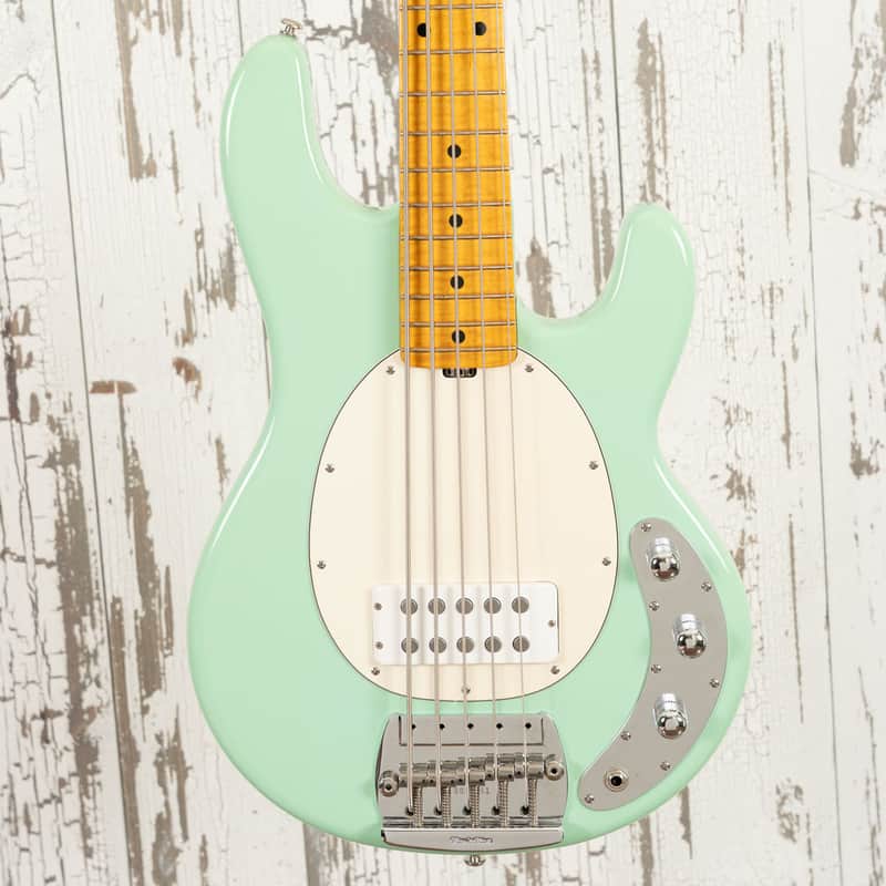 Ernie Ball Music Man Classic Sting Ray 5 Bass - Mint Green | Reverb