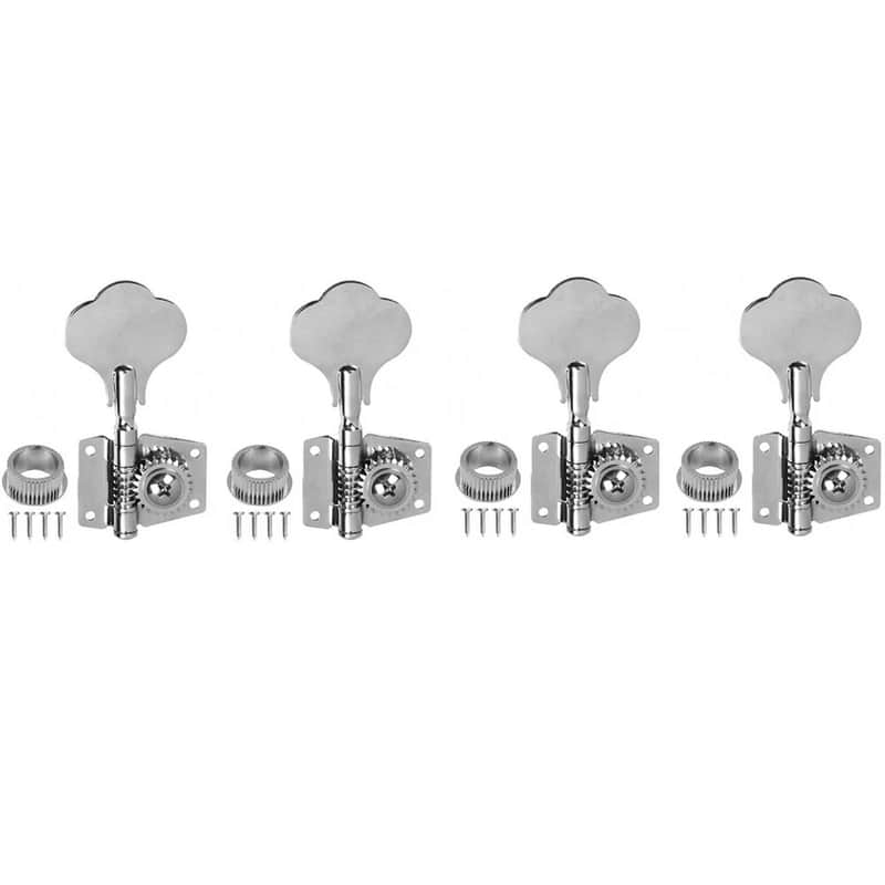 New 4R Vintage Open Gear Bass Tuners Machine Head Tuning Peg | Reverb
