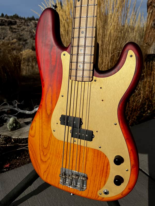 La Bella Olinto Precision Bass 2018 - Vertical Burst | Reverb