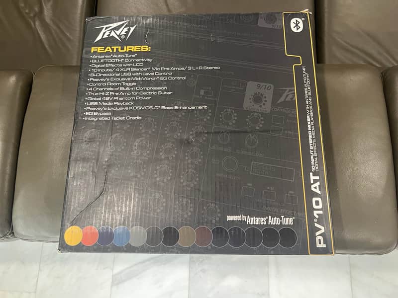 Peavey PV 10 AT 10 Channel Mixer with Autotune 2010s - Black | Reverb