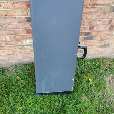 1960's Selmer Rectangular Case Grey Tolex With Blue Interior | Reverb