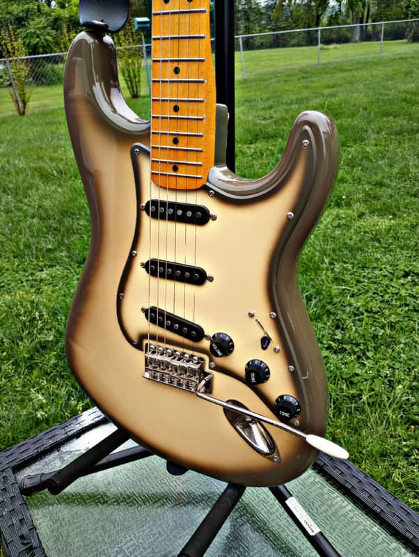 Squier CME exclusive classic vibe 70's Stratocaster - Antigua | Reverb