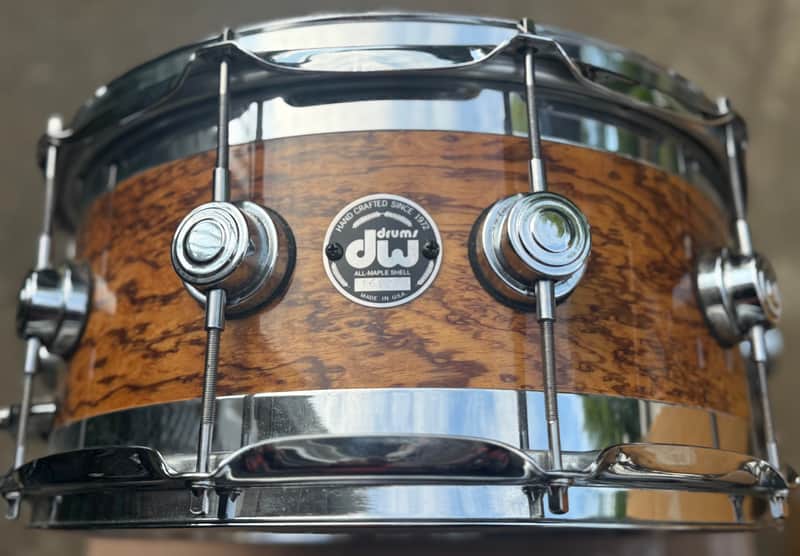 DW Edge Snare beautiful exotic finish | Reverb