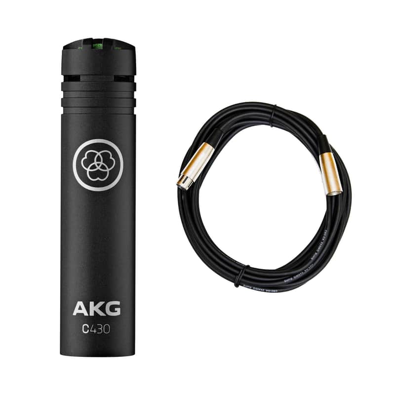 AKG C430 Overhead Miniature Condenser Microphone Bundle with | Reverb