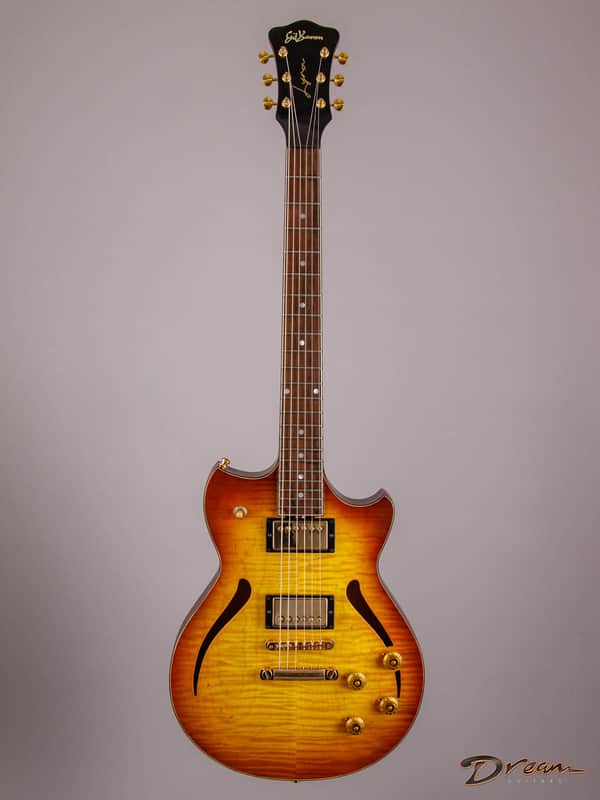 2020 Gil Yaron Lyra Semi-hollow, Mahogany/Maple | Reverb