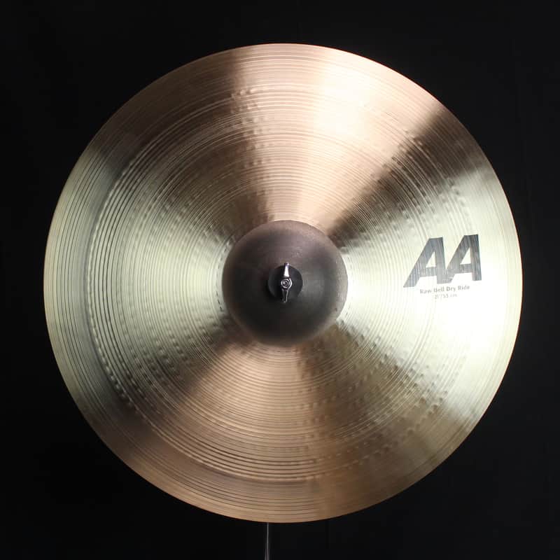 Sabian 21" AA Raw Bell Dry Ride - 3326g (video demo) | Reverb