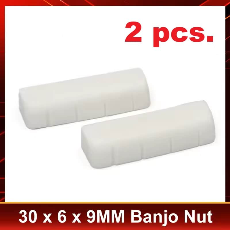 2X Bone Banjo Top Nut For 4 or 5 String Banjos Pre-Slotted | Reverb