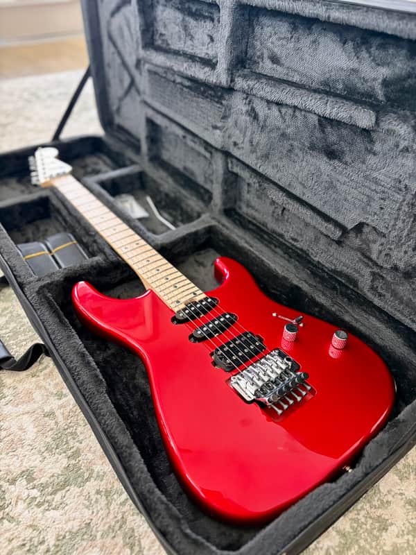 Charvel San Dimas HSS - Metallic Red - Suhr pickups | Reverb