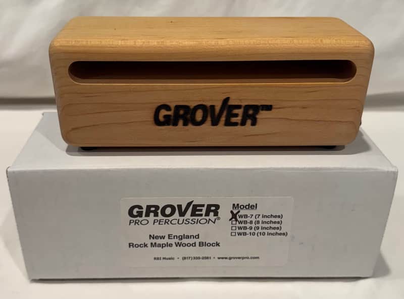 Grover Pro Rock Maple Wood Block Small 7 inch - WB-7 - Brand | Reverb