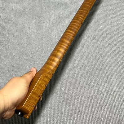 Round end stainless steel 22 frets 5a roasted flame | Reverb Canada