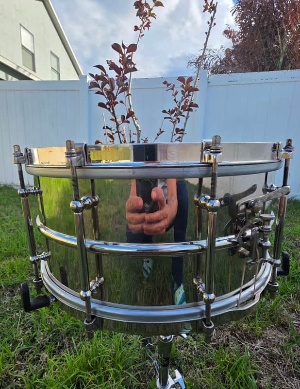6.5x14 / Ludwig and Ludwig Standard, NOB Mid 1930's - Nickel | Reverb