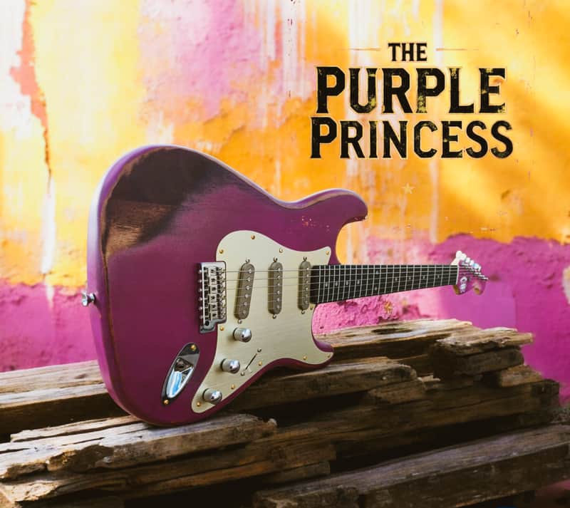 AVALAIBLE - The Purple Princess - Heavy Relic Aztec Strat - | Reverb