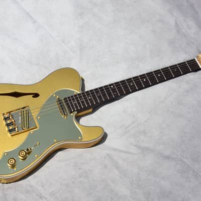 Custom Pre-order! Thinline Telecaster HH 2024 Gold | Reverb