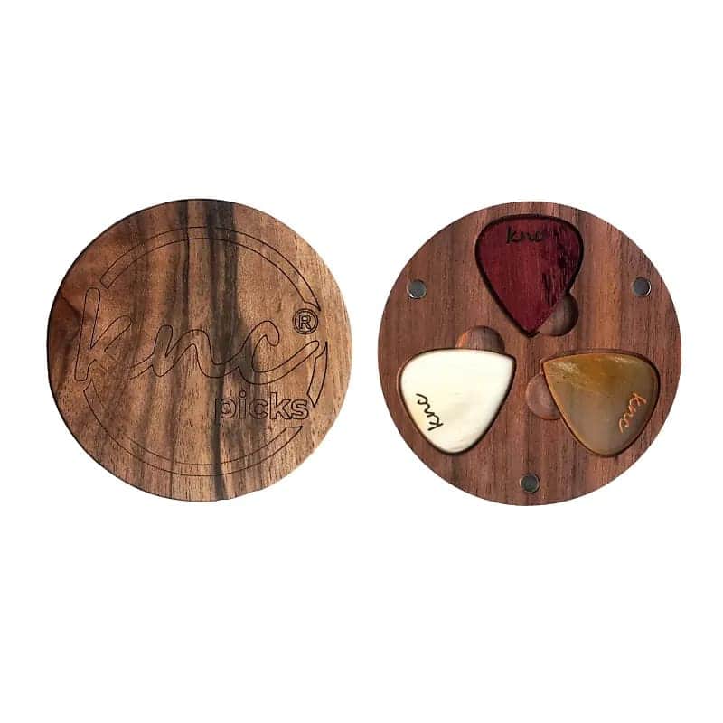 Knc Picks Rock Set (3 Picks) with Wooden Box | Reverb