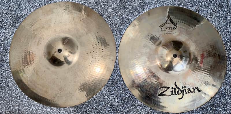 Zildjian 14" A Custom Hi-Hat Cymbals (Pair) 1991 - Present - | Reverb