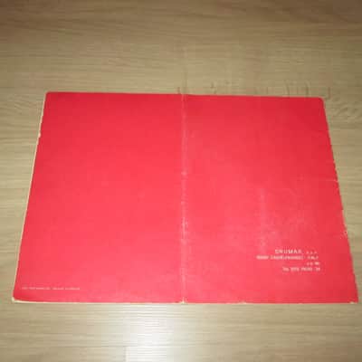 Crumar DS-2 Synthesizer Original Service Manual | Reverb