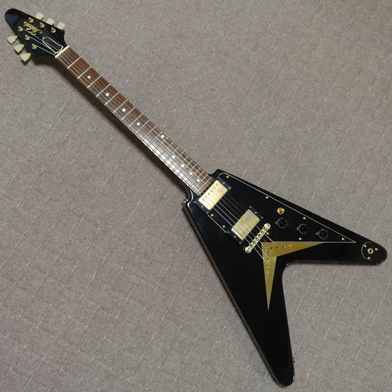 1983 Tokai FV-70 Ebony '58 Flying V Replica Made in Japan | Reverb