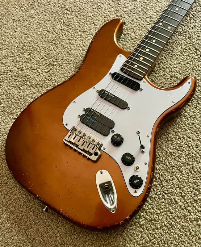 MJT Stratocaster Relic'd Nitro - Copper Metallic | Reverb