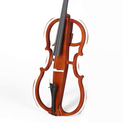 Glarry 4/4 Full Size Solid Wood Electric Cello - Natural | Reverb