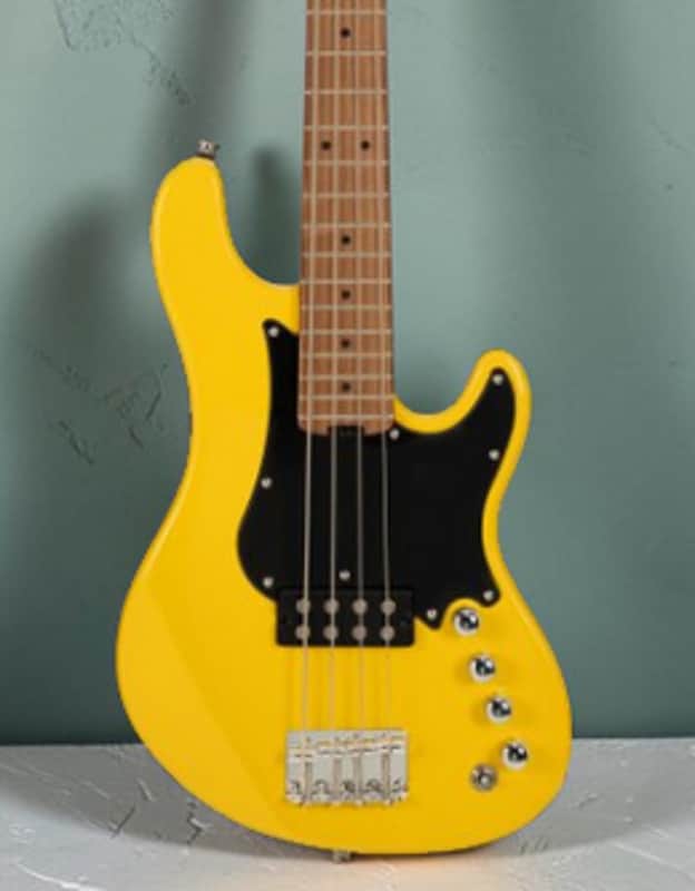 Cort GB Short Scale Bass Guitar w/Gig-bag. Yellow Crush | Reverb