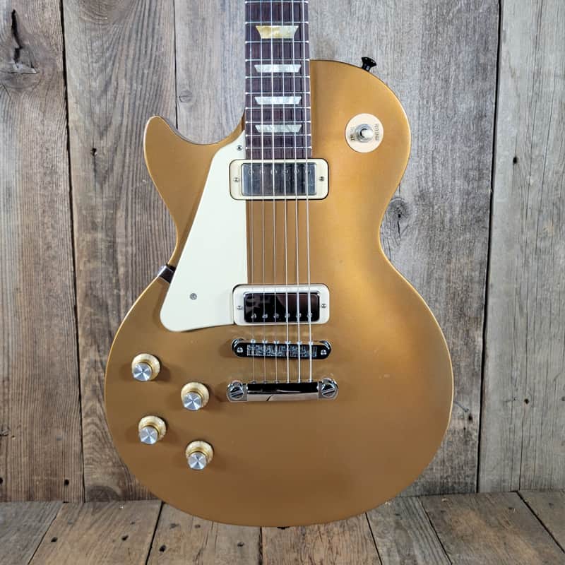 Gibson Lefty Les Paul Tribute Gold Top with Mini Humbuckers | Reverb