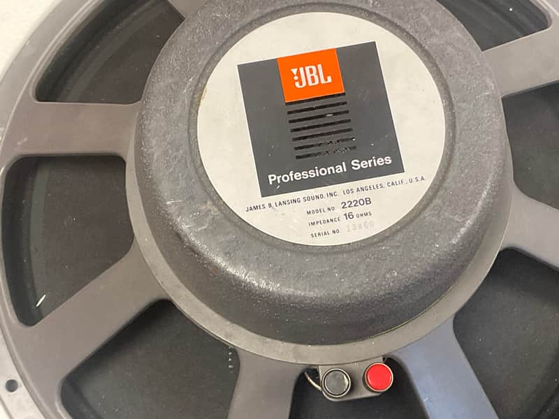 JBL 2220B WOOFER ALNICO 16 ohms # 13460 | Reverb