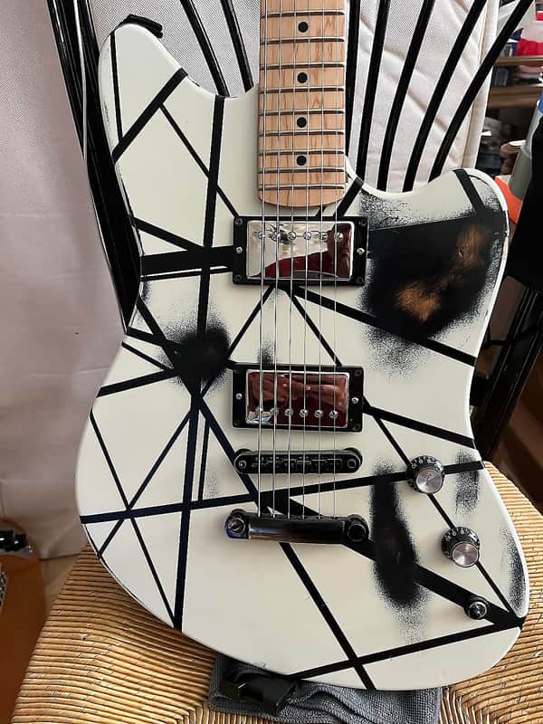 Xmas Sale! EVH Striped relic Tribute Jazzmaster | Reverb