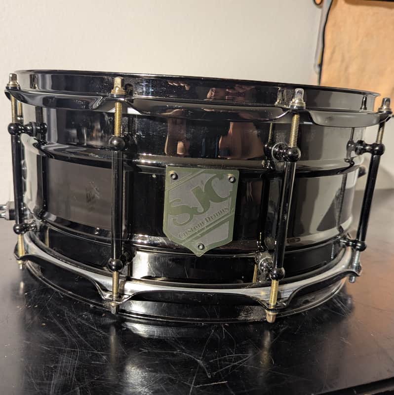 SJC Black Nickel Steel Snare - 6.5x14" | Reverb