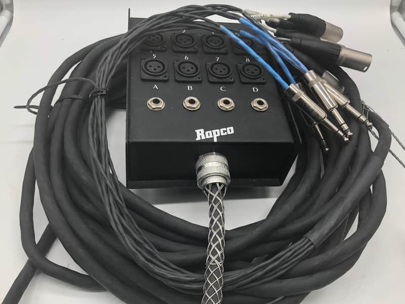 RapCo 12-Channel (8x4) Signal Series Fan to Box Audio Snake | Reverb