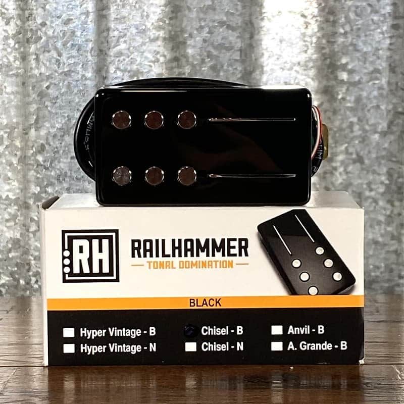 Railhammer Chisel Bridge Black Humbucker Guitar Pickup | Reverb