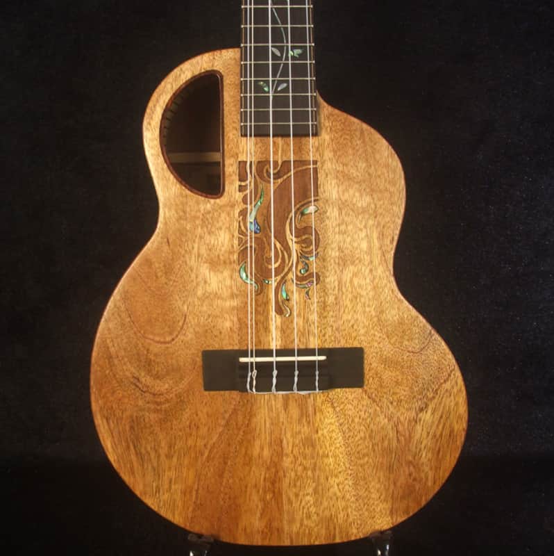 5 String Tenor Ukulele, Handmade Mango & Mahogany, Abalone | Reverb