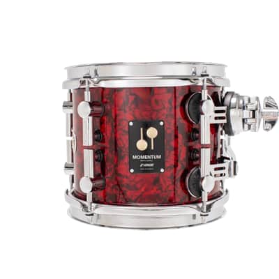 SONOR Momentum Maple Series 8x7" Red Pearl Wrap Rack Tom Drum | Reverb