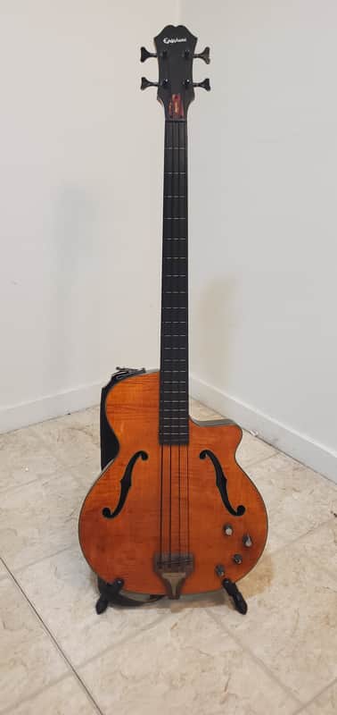 2010 Epiphone Zenith Fretless Bass | Reverb