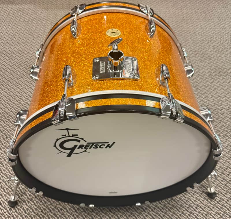 Gretsch USA Custom 14x20 Bass Drum - Gold Glass | Reverb