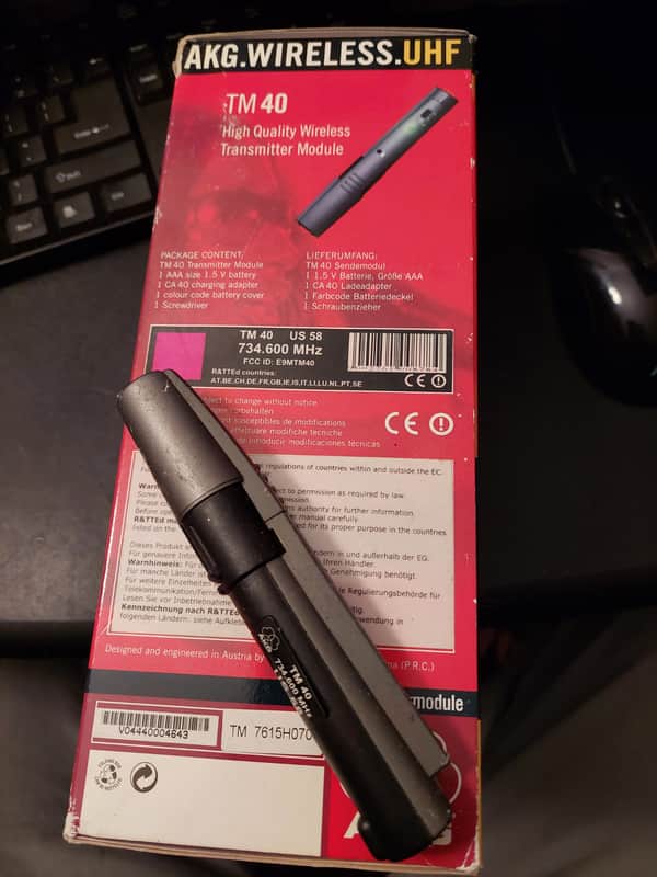 Akg Tm 40 Wireless Transmitter 2000s Gray | Reverb France