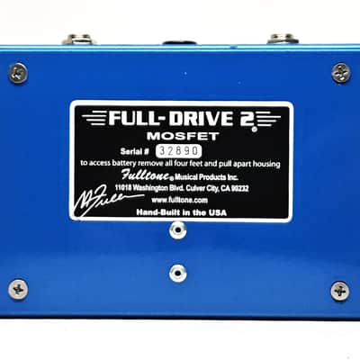 used JHS Fulltone Full-Drive 2 Mosfet with "Mini Bomb Boost" | Reverb