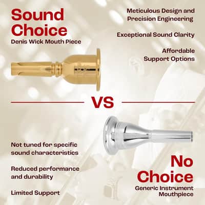 Denis Wick Heritage Trombone Mouthpiece Gold-Plated 3180G-5BS | Reverb