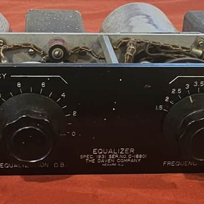 The Daven Company Vintage Passive Audio Equalizer Spec 1931 | Reverb