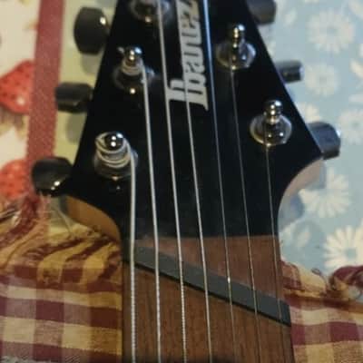 Ibanez RGMS7 Black – Multiscale 7-String Iron Label Fan Fret | Reverb