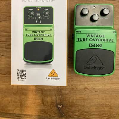 Behringer TO800 Vintage Tube Overdrive Green | Reverb