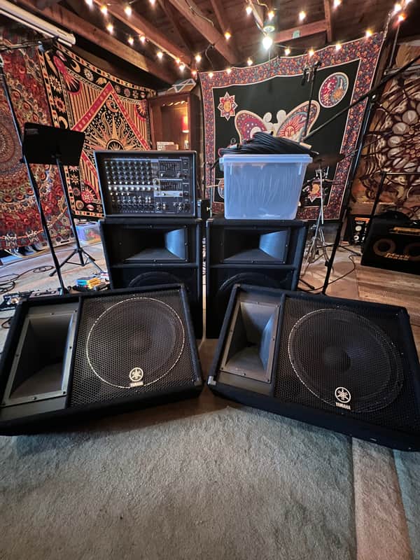 Yamaha Club V Series System - 2x S115V, 2x S115VM, Yamaha EMX | Reverb