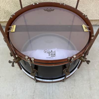A&F Drum Co. 16x8” Maple Club Black snare or mini bass drum | Reverb