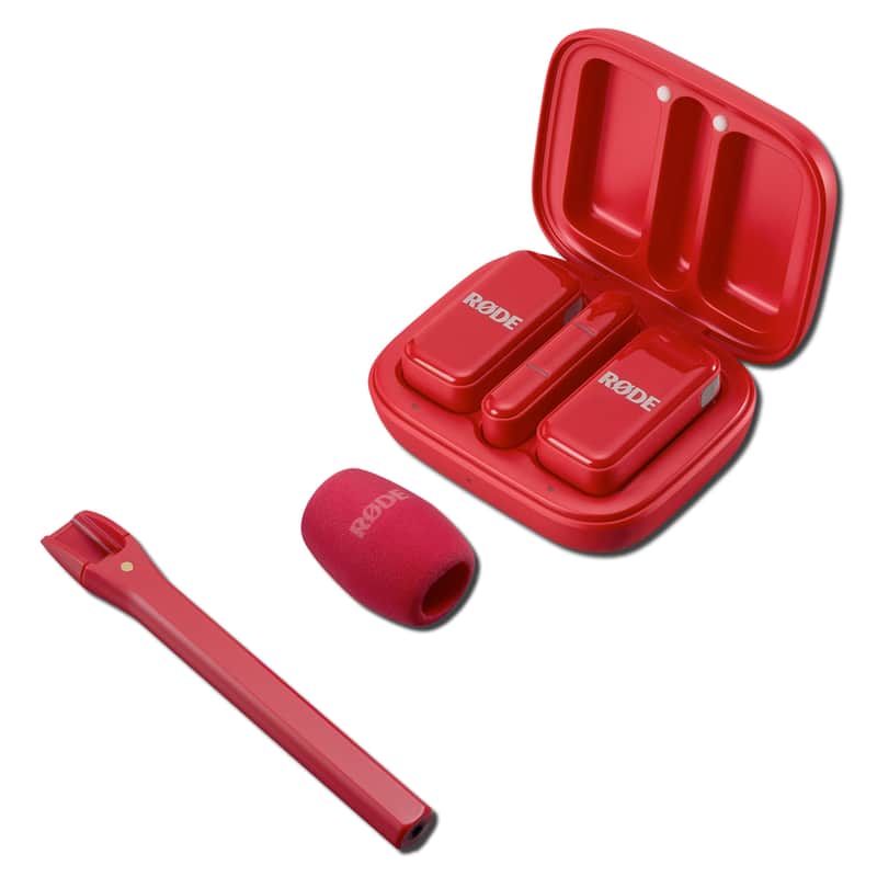 Rode Wireless Micro Microphone Kit (USB-C, Red) with Red | Reverb