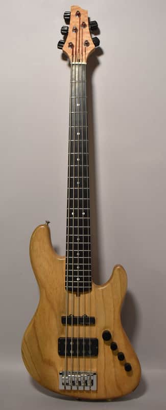 Warmoth J-Style 5-String Bass Natural | Reverb